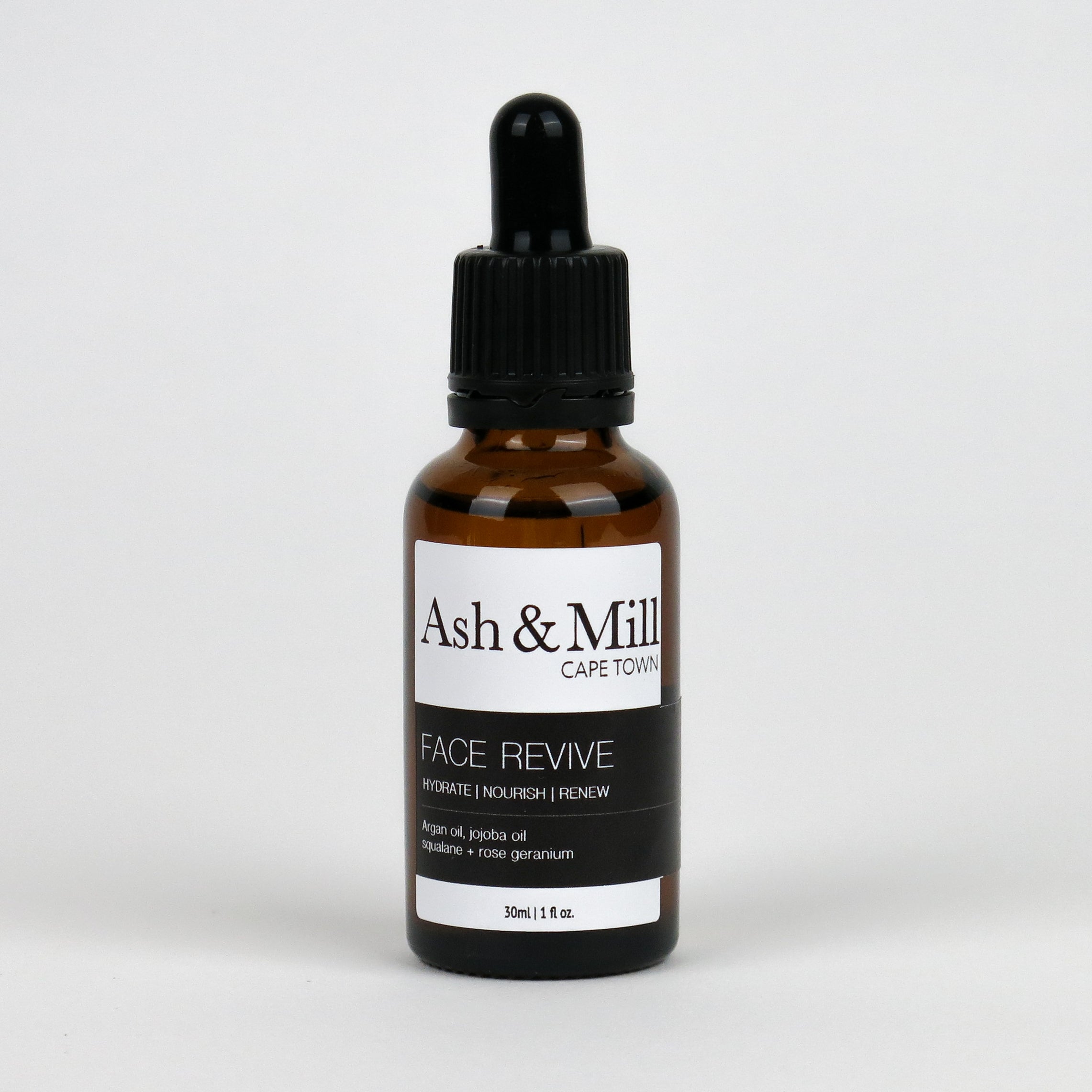 Ash & Mill Face Revive Face Oil Blend | Argan, Jojoba, Squalane.